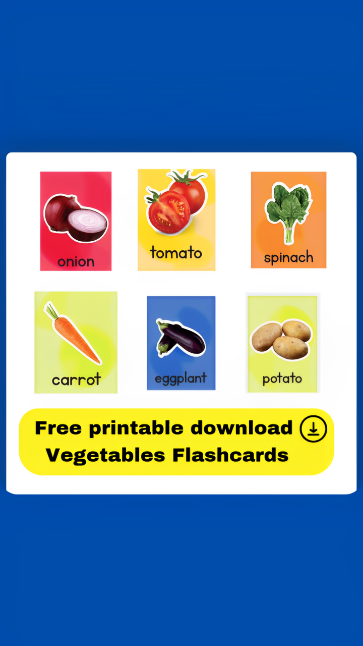 vegetables Flashcards – Funspire